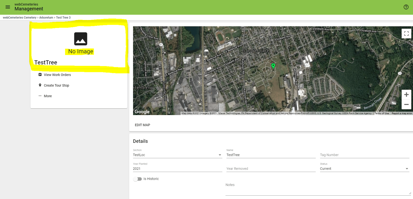 How to Add a Tree Profile Photo in the Arboretum Module