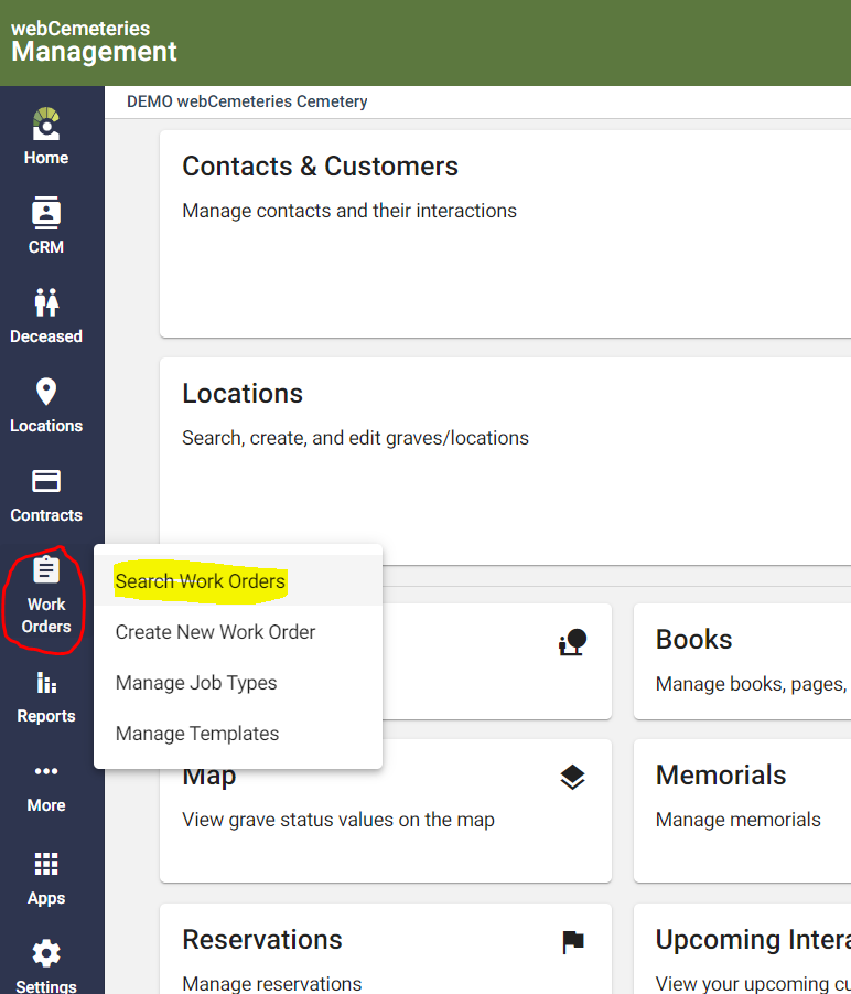 How To Search by Work Order Details
