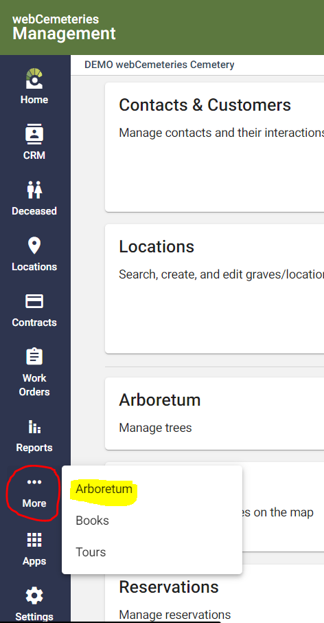 How to Add/Edit Tree Types in the Arboretum Module