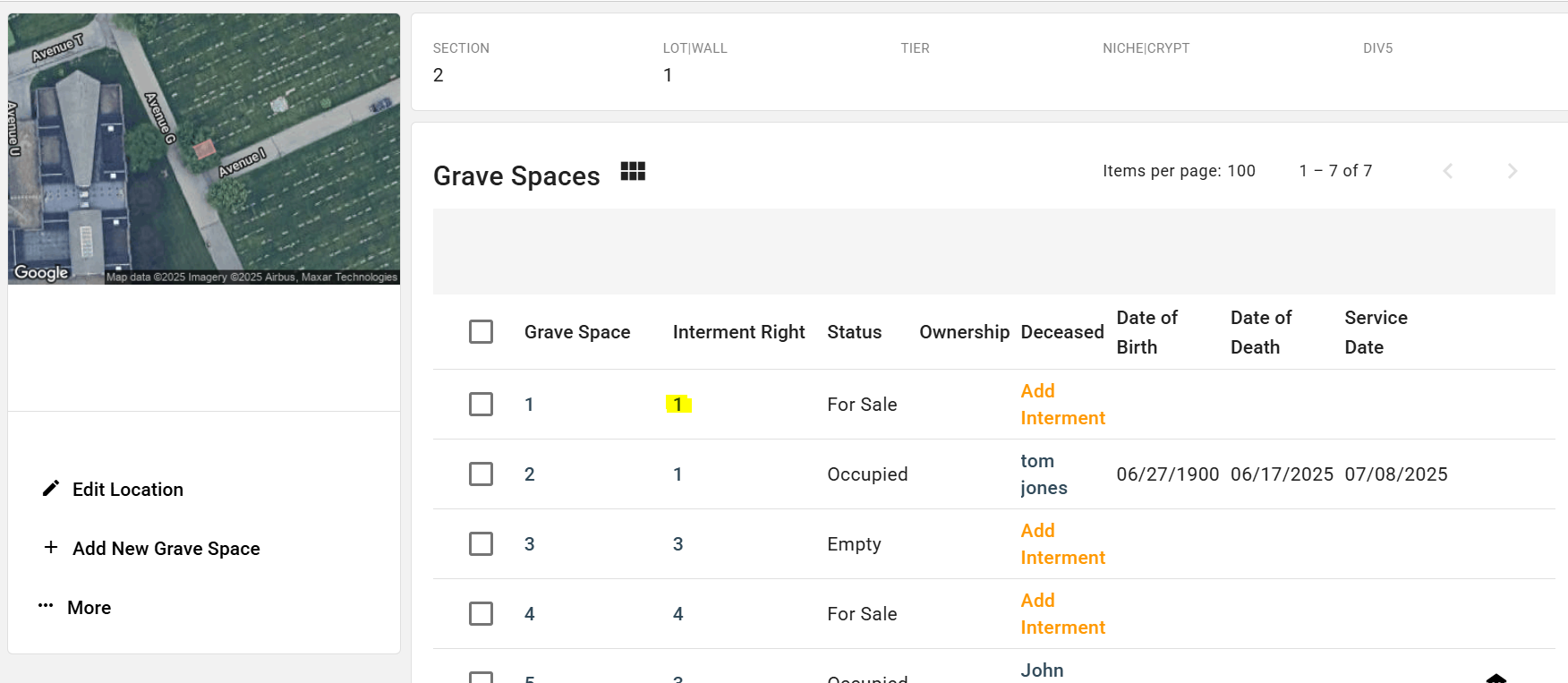 How to Add (or Update) a New Ownership Stakeholder to a Location