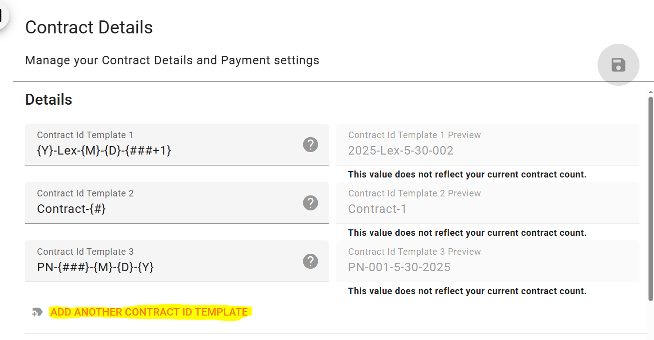 How to Customize a Contract Identifier Template